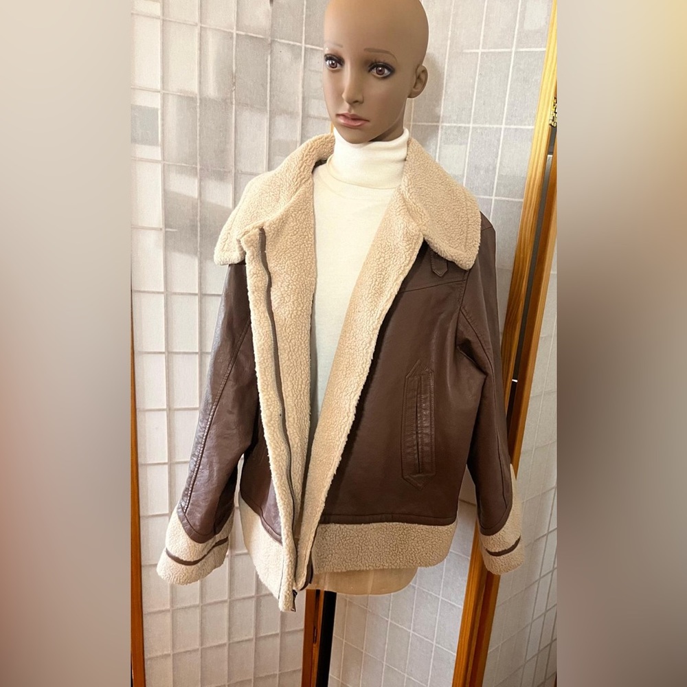 Universal Threads Brown Leather Jacket Size - Gem